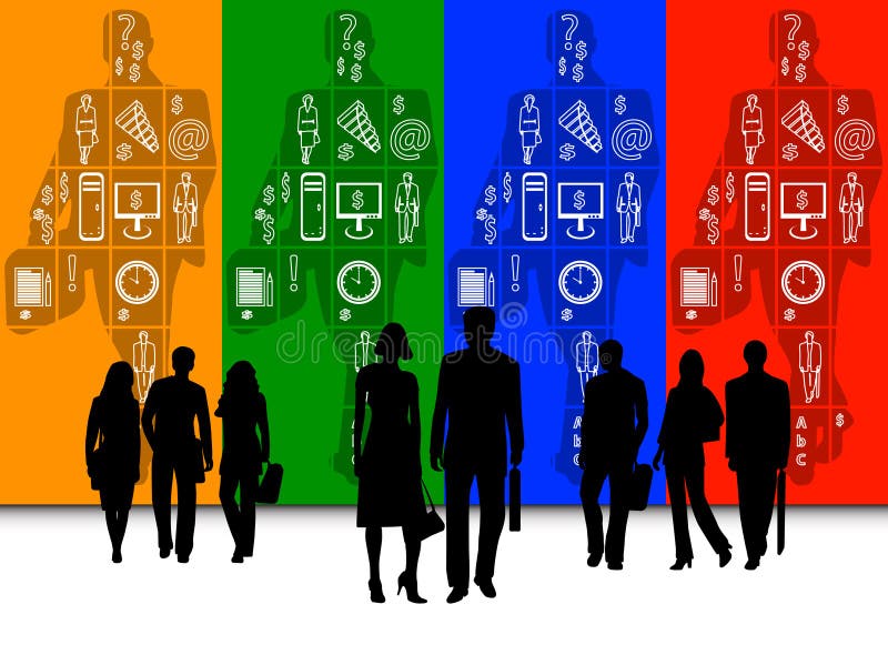 Business people stock vector. Illustration of profile - 7304850