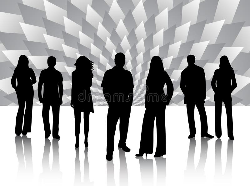 Business crowd vector stock vector. Illustration of male - 2053033