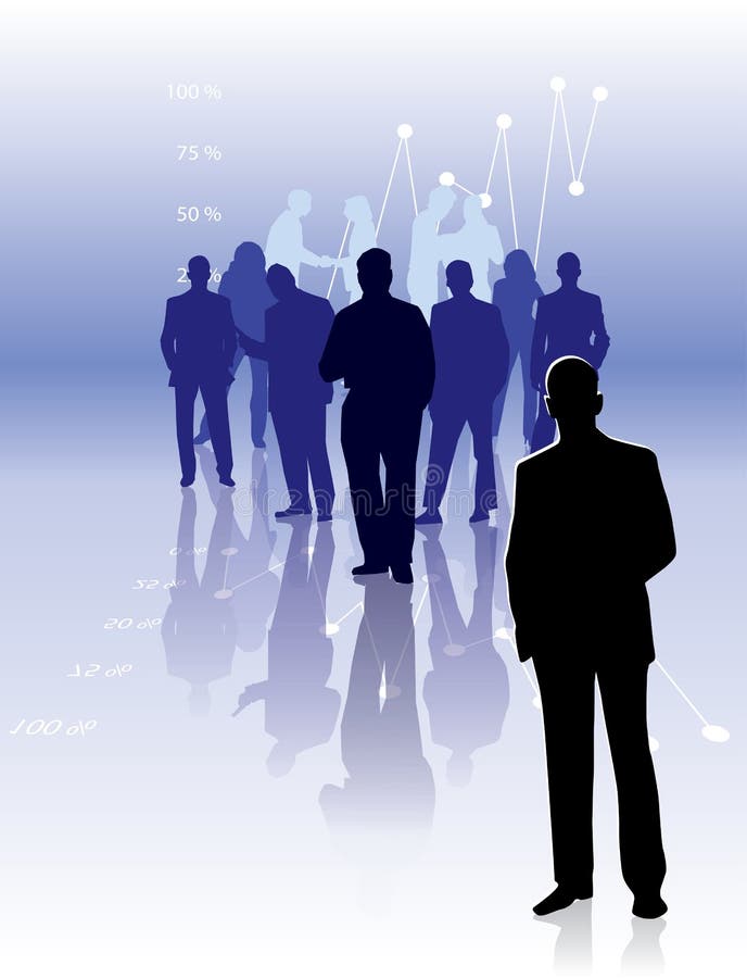 Connect Business People Network Connections Stock Vector - Illustration ...