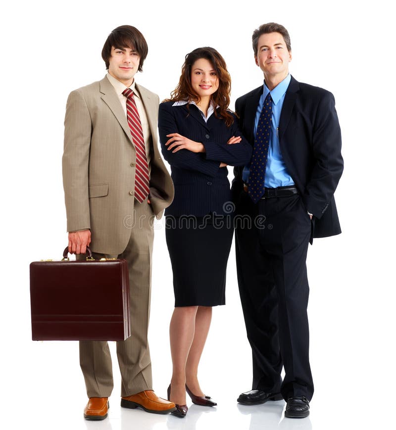 Three business people stock image. Image of male, caucasian - 32580037