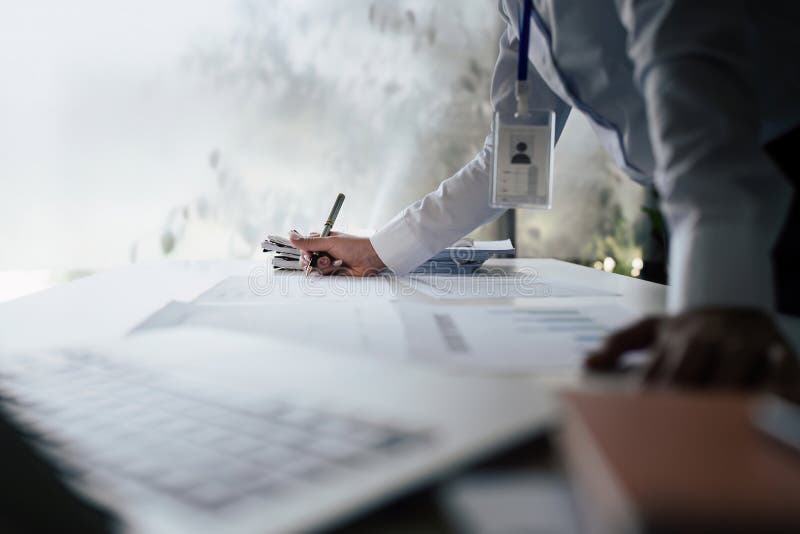 Business People or Accountants are Analyzing Graphs on Finance ...