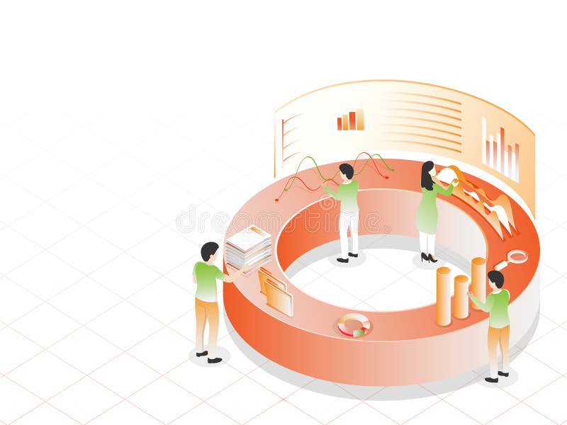 Business People or Analytics Analysis Data with Infographic Elem Stock ...