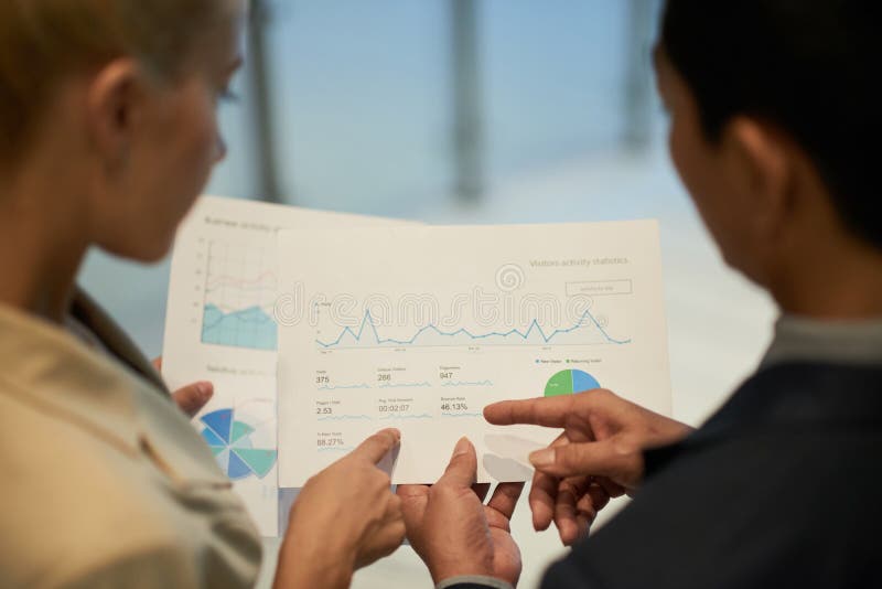 Analyzing Data on Tablet Computer Stock Photo - Image of online, device ...