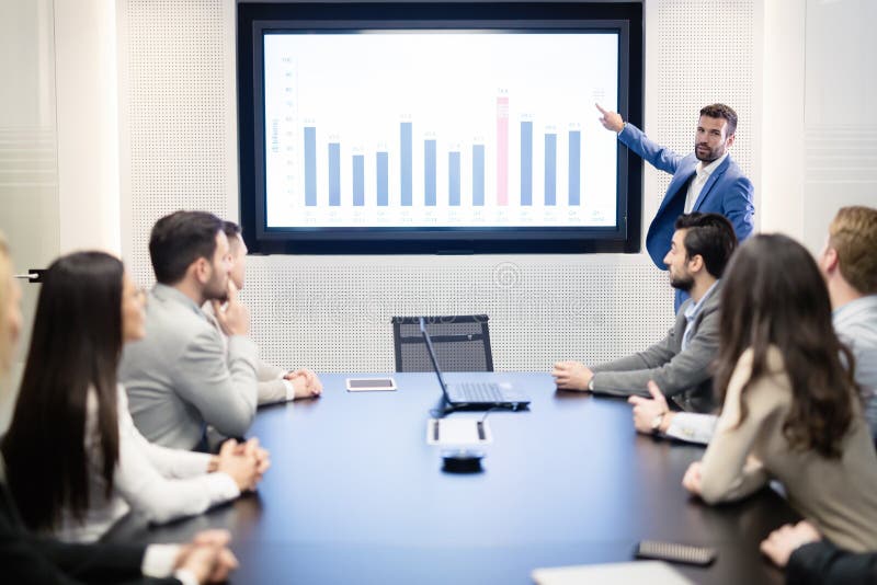 Data Analysis and Statistics at Board Meeting Stock Photo - Image of ...