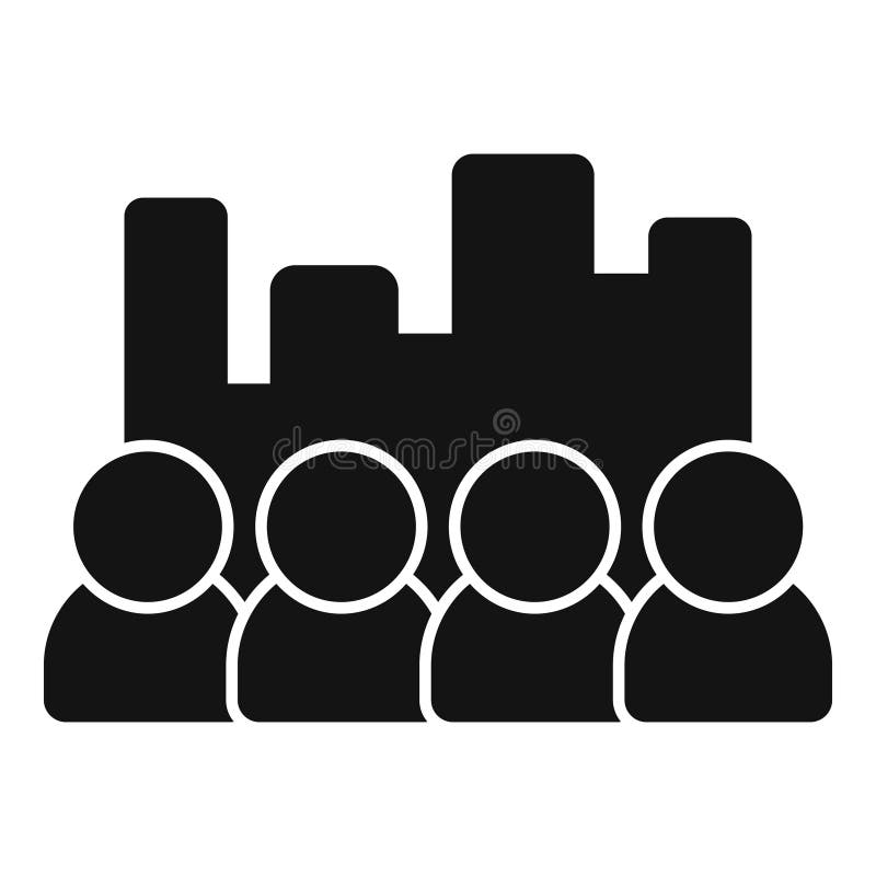 Business People Analyzing Growing Bar Chart Icon Stock Illustration ...