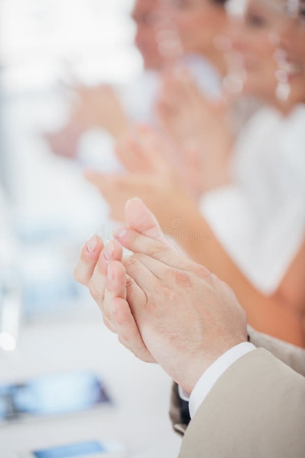Business People Applauding stock image. Image of person - 34879081