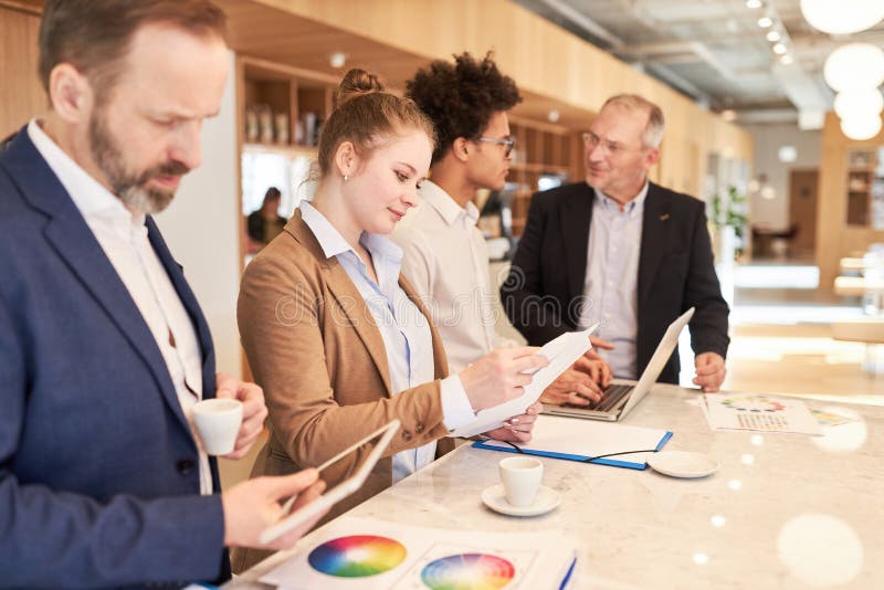 Business People As a Creative Designer Team at Work Stock Image - Image ...