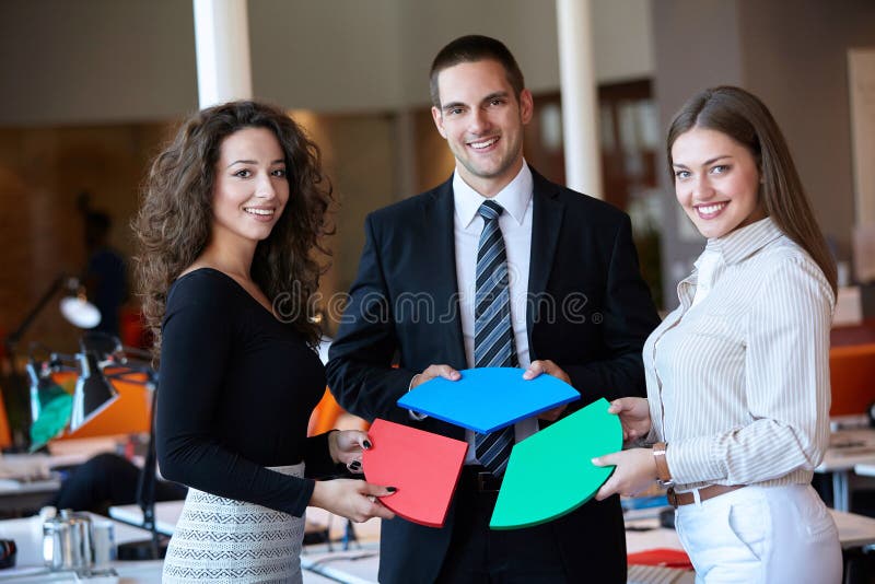 Business People Assembling Jigsaw Stock Photo - Image of piece ...