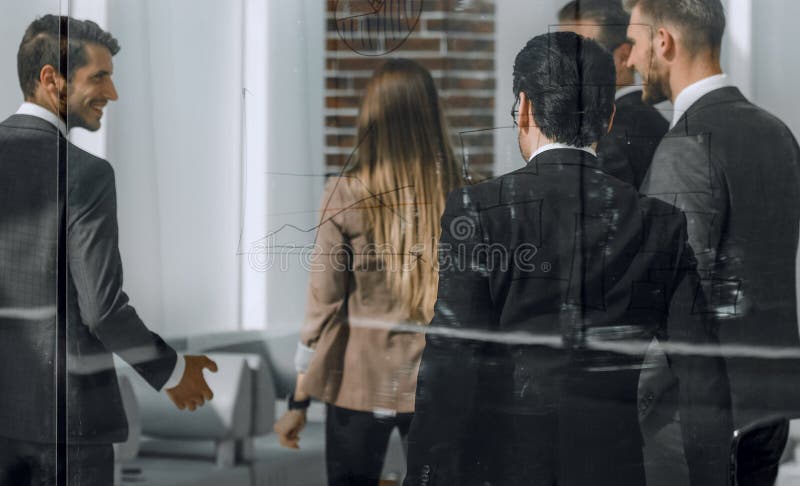 Business People from the Back - Looking at Something Stock Photo ...