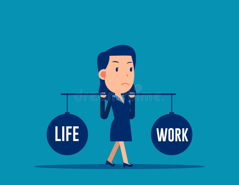 Work Life Balance Vector Stock Illustrations – 4,274 Work Life Balance ...