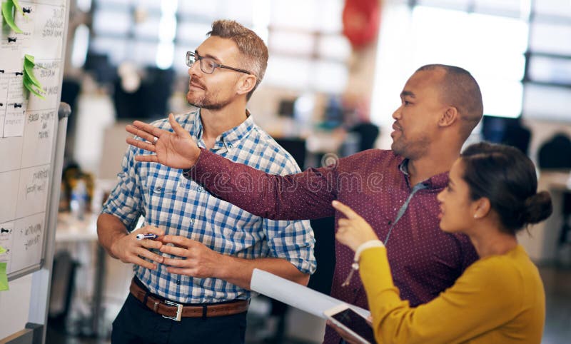 Business People, Board and Brainstorming with Planning, Teamwork and ...