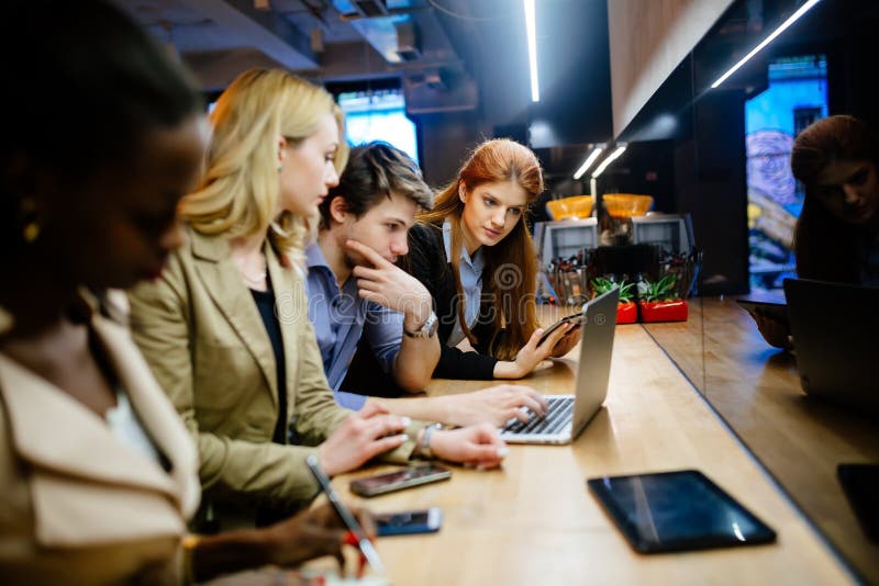 Business People Bonding in Cafe Stock Photo - Image of contemporary ...