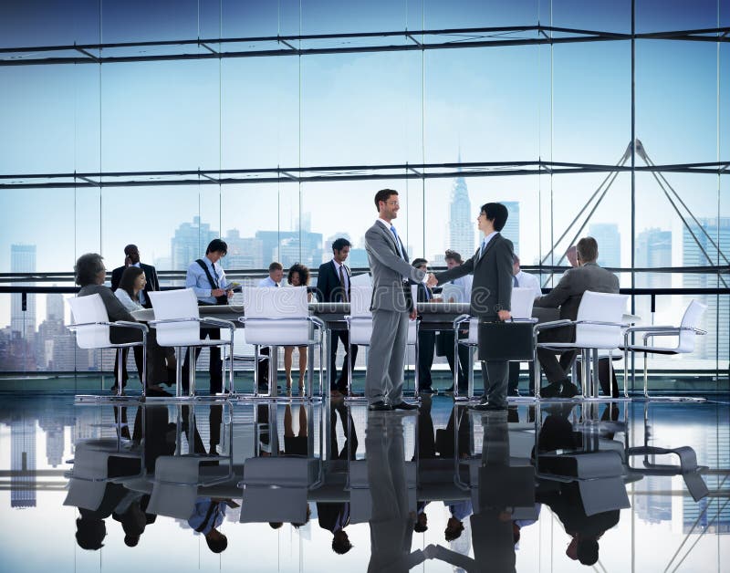 Business People Brainstorming Partnership Teamwork Support Conce Stock ...