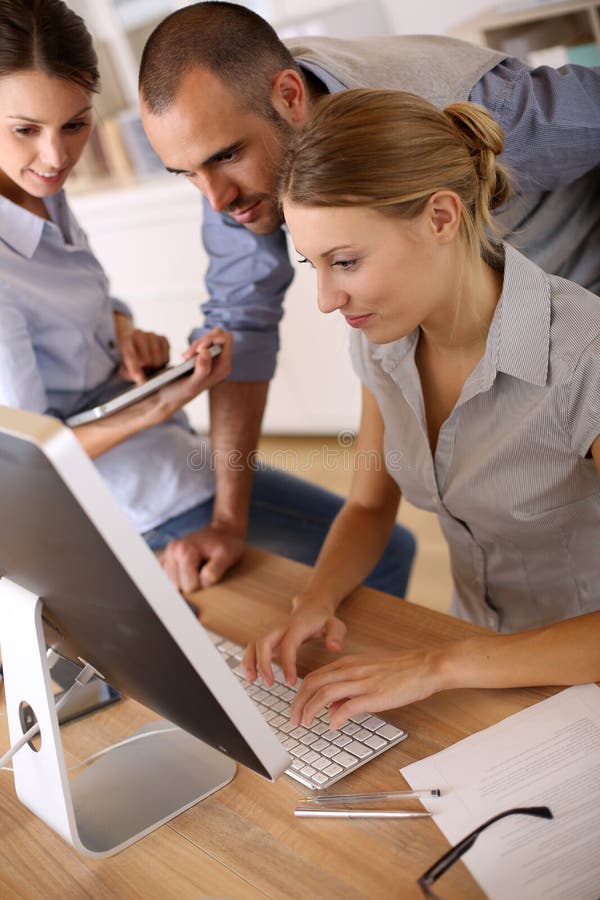 Business People in Business Training at Office Stock Photo - Image of ...