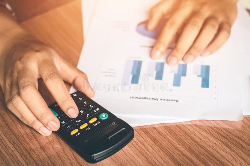 Business People are Calculating. Stock Photo - Image of people ...