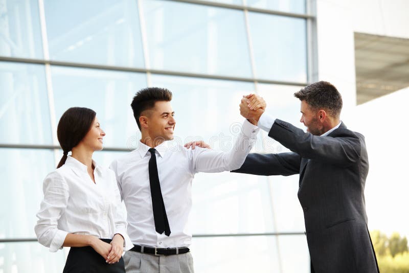 Business People Celebrate Successful Project. Team Work Stock Image ...