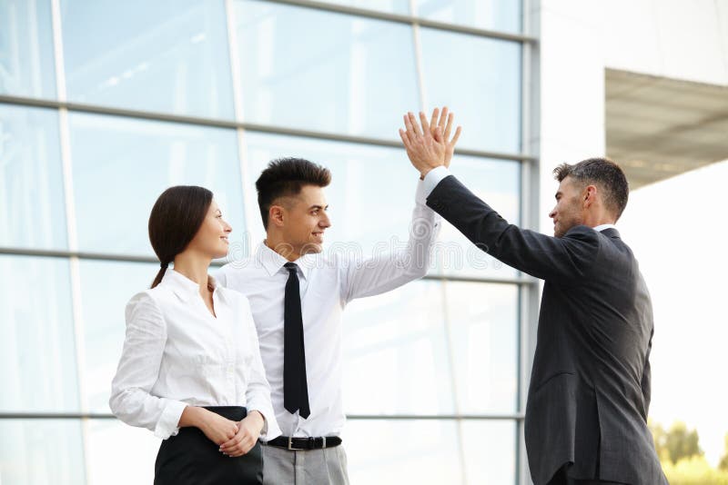 Business People Celebrate Successful Project. Team Work Stock Image ...