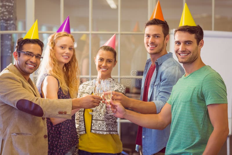 Business People Celebrating a Birthday Stock Photo - Image of female ...