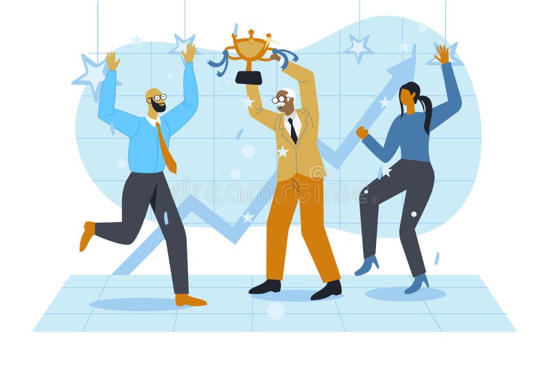 Business People Celebrating Vector Illustration Concept Vector Stock ...