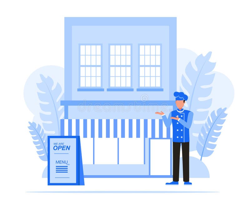 Business People Character Vector Design. Business Owner Restaurant ...