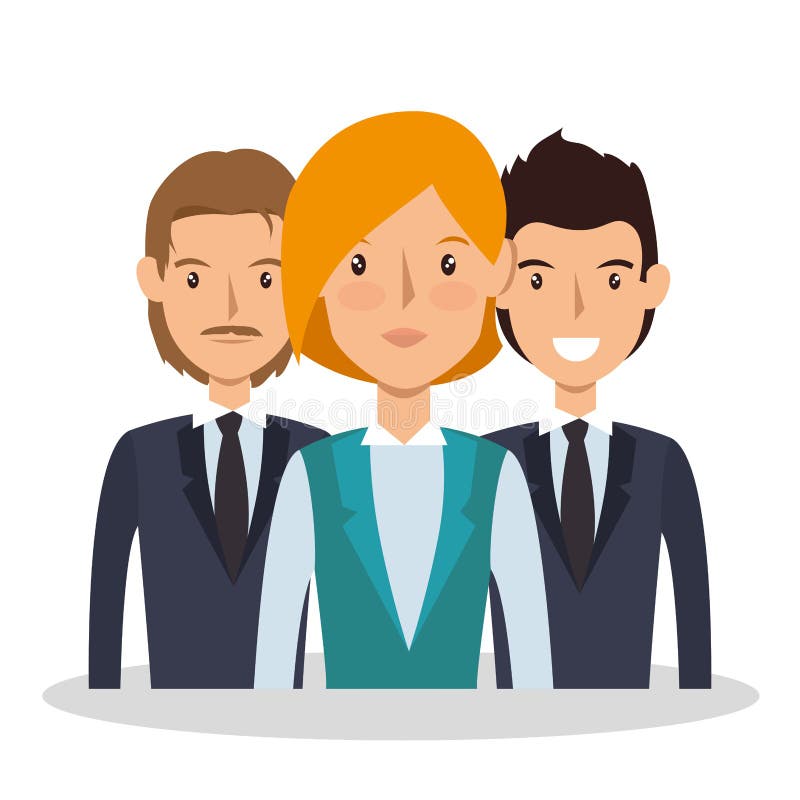 Business People Characters Icon Stock Illustration - Illustration of ...