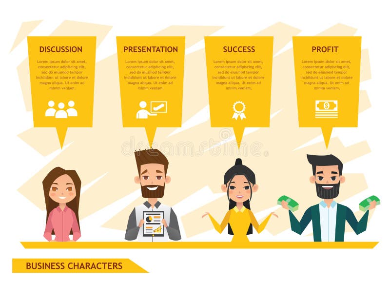 Business People Characters Vector Design Set 4 Stock Vector ...