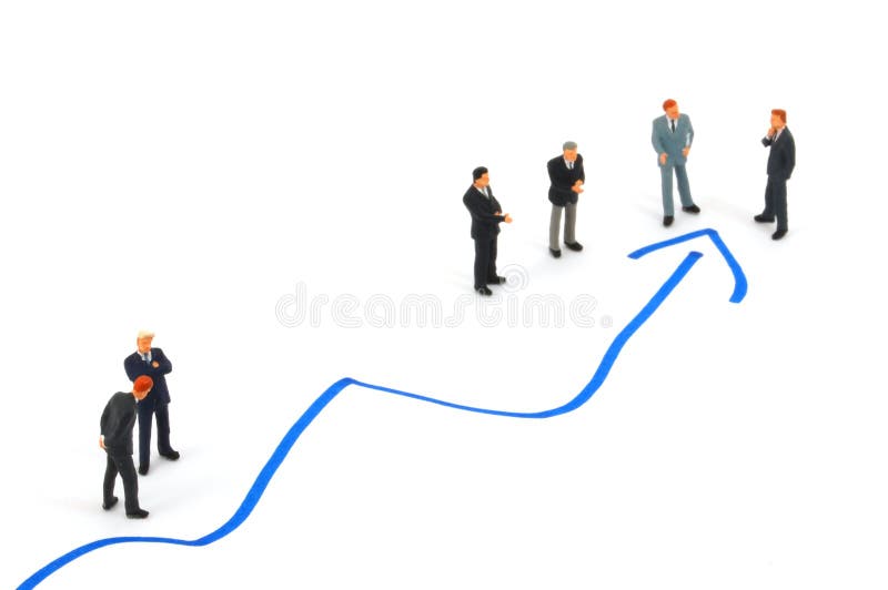 Business People on Chart Background Stock Image - Image of chart ...