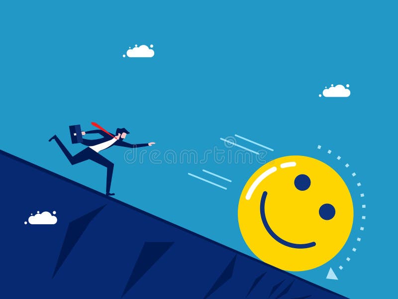 Business People Chasing Optimistic Ideas Stock Vector - Illustration of ...