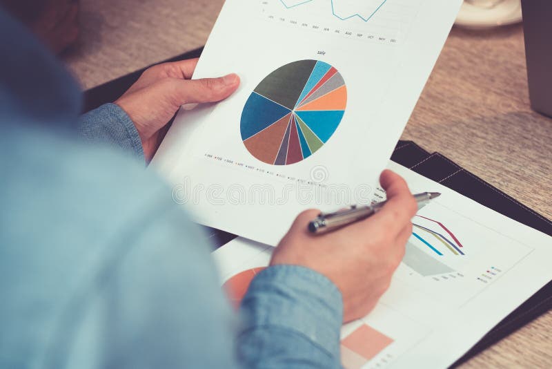 Business People are Checking Business Reports. Stock Photo - Image of ...