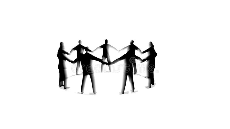 Business People Circle Rotating. Loop on Last Stock Footage - Video of ...