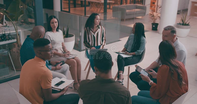 Business People, Circle and Teamwork for Startup Project, Collaboration ...