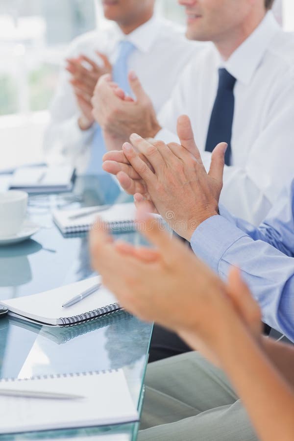 Business People Clapping Together Stock Photo - Image of meeting ...