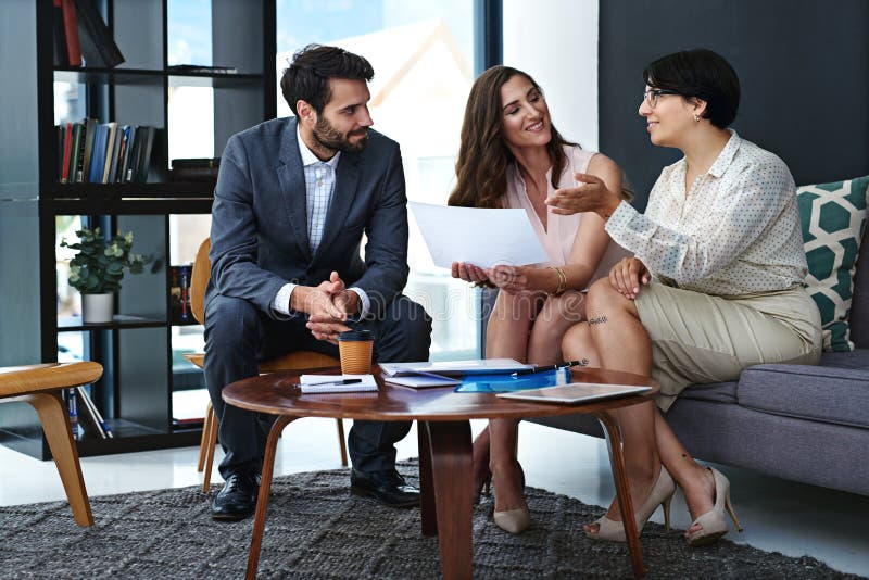 Business People, Collaboration and Meeting with Documents for Project ...