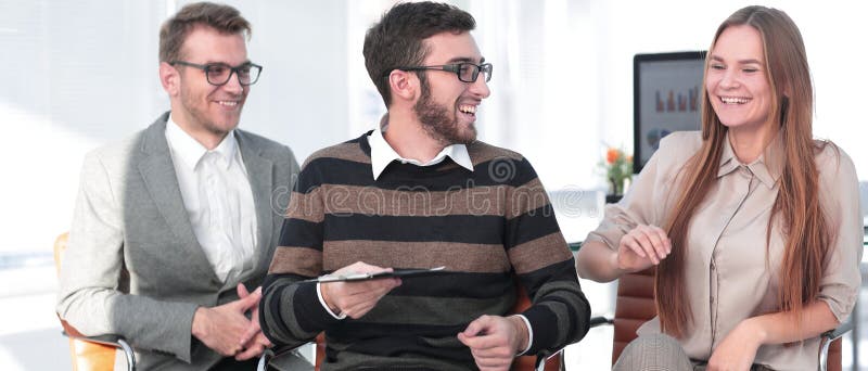 Business People Communicating in Office Stock Photo - Image of ...