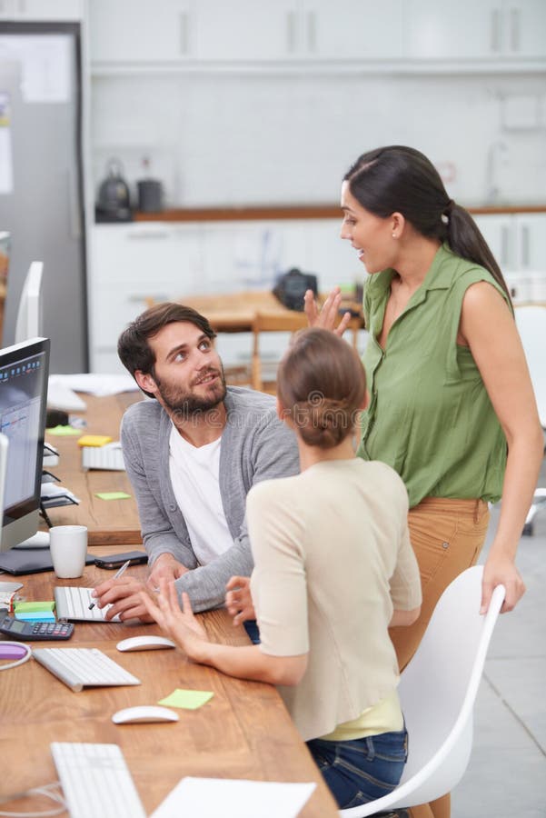 Business People, Communication and Collaboration or Feedback on Project ...