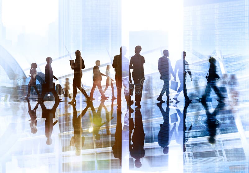 Business People Commuter Walking Cityscape Concept Stock Image - Image ...