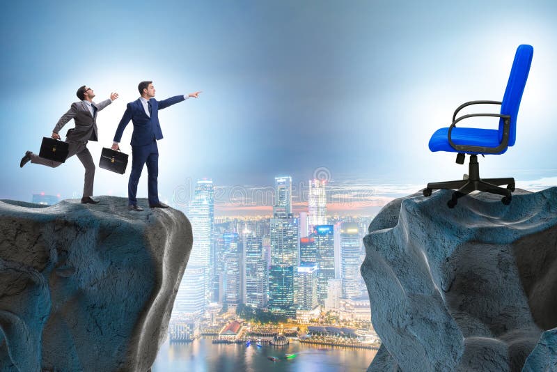 Business People Competing for Promotion Stock Image - Image of obstacle ...