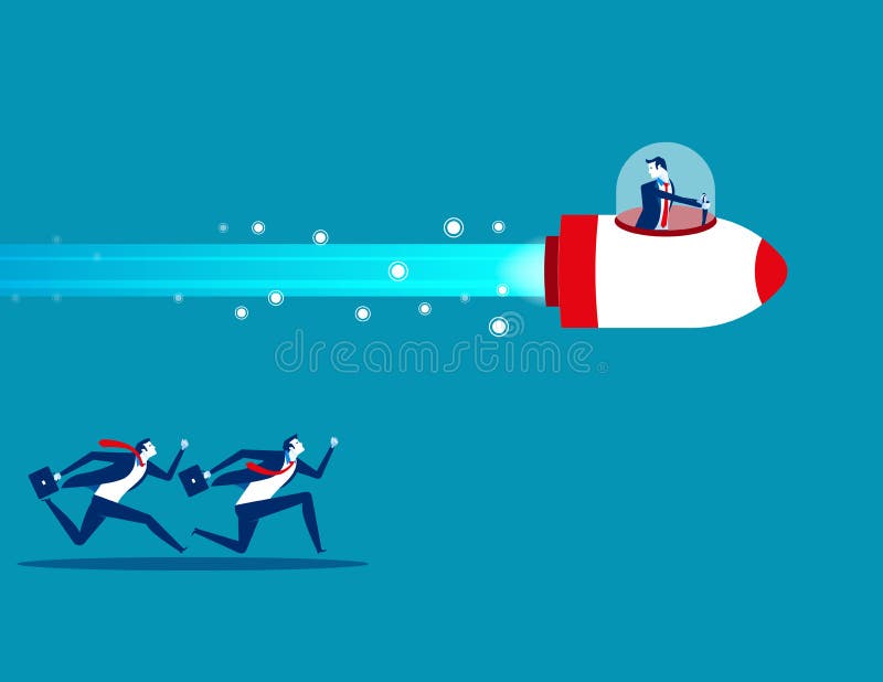 Business People Competition. Concept Business Vector Illustration Stock ...