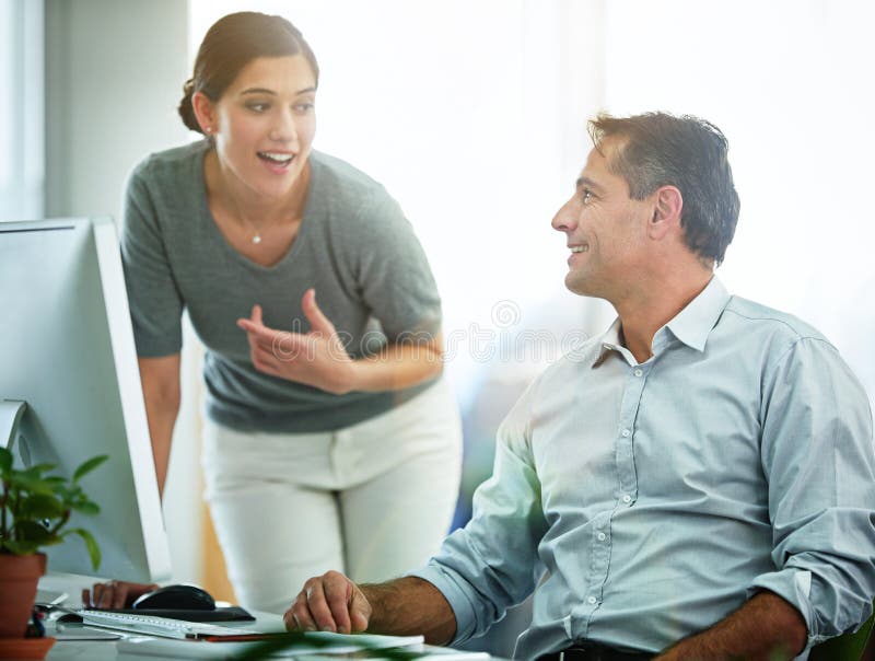 Business People, Computer and Teamwork or Advice in Office for Human ...