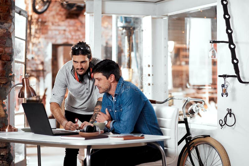 Business People, Computer and Teamwork in Workshop for Startup ...