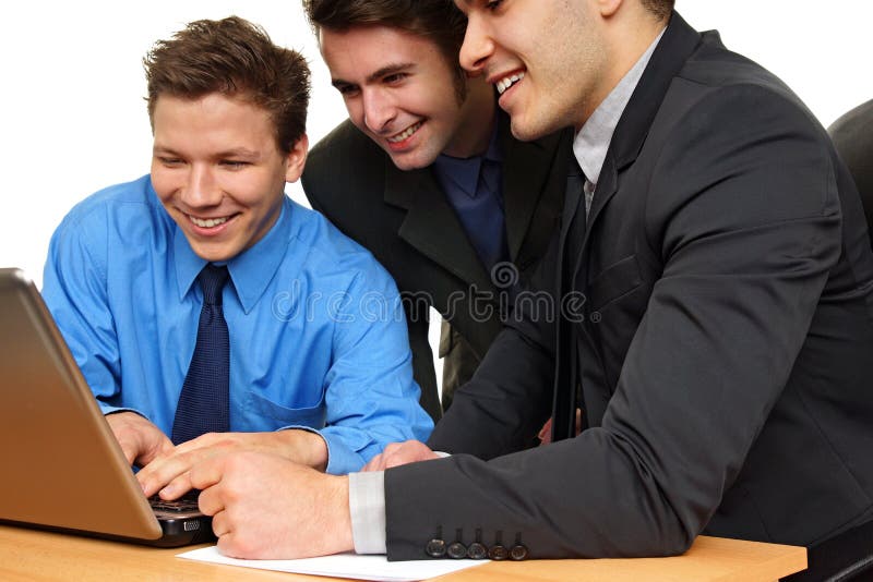 Business People at the Computer Stock Image - Image of body, person ...
