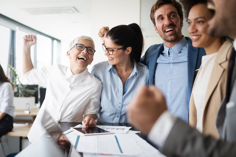 Business People Conference and Meeting in Modern Office Stock Image ...