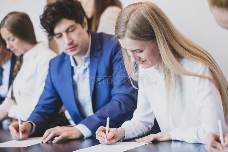 Business People in Conference Room Stock Photo - Image of male ...