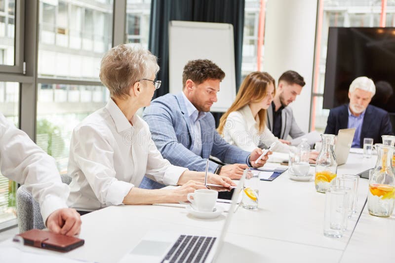 Business People at the Conference Table in a Consultation Stock Image ...
