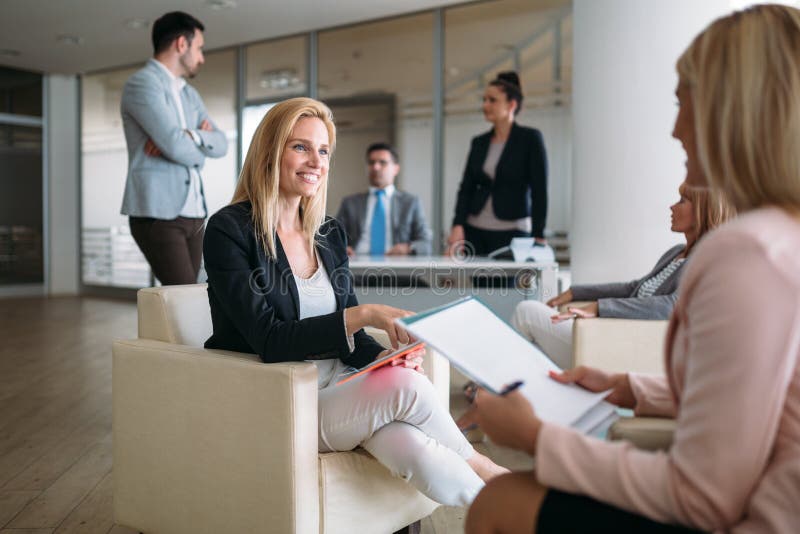 Business People Conference, Work and Meeting in Modern Office Stock ...