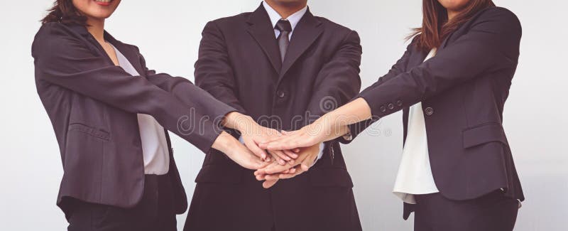 Business People Coordinate Hands. Concept Teamwork Stock Image - Image ...