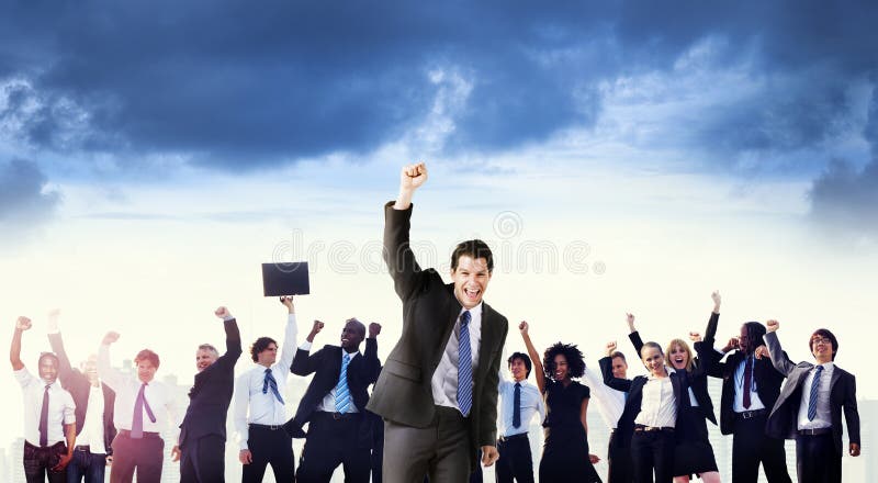 Business People Corporate Celebration Success Concept Stock Image ...