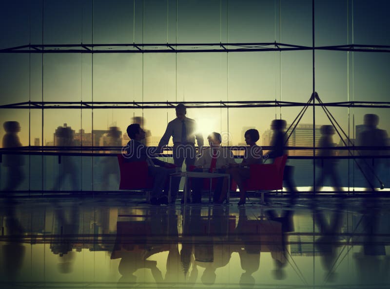 Business People Corporate Meeting Communication Office Concept Stock ...