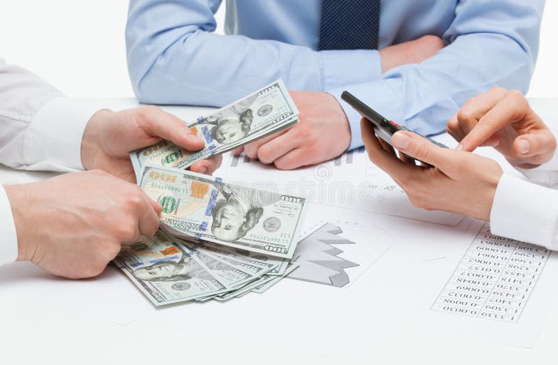 Business People Counting Money Stock Photo - Image of money, boss: 62116906