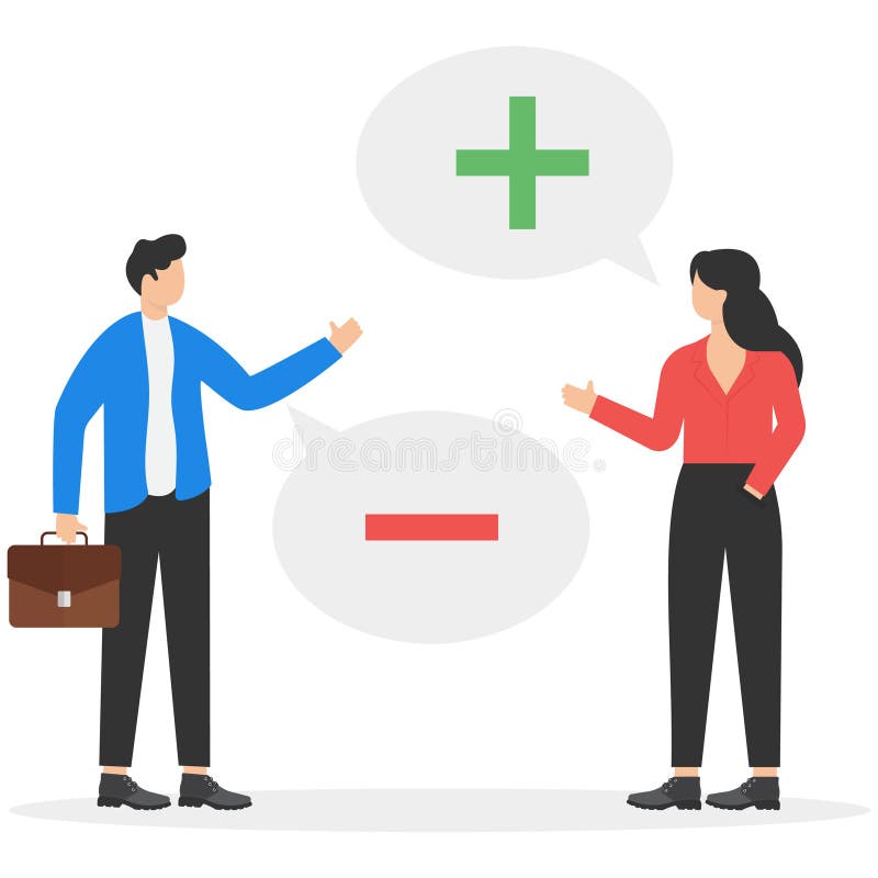 Business People or Couples Talk or Have Lively Discussions, Positive ...